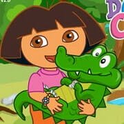Play Baby Dora Care Baby Crocodile online For Free! - h5h5games.com
